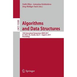Springer International Publishing Algorithms and Data Structures, Kartoniert (TB)