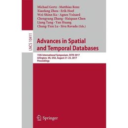 Springer International Publishing Advances in Spatial and Temporal Databases, Kartoniert (TB)