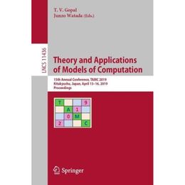 Springer Theory and Applications of Models of Computation, Kartoniert (TB)