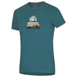 Ocun - Classic T Bus-Stone - T-Shirt Gr S türkis