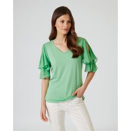 Pfeffinger Shirt mit Chiffonärmeln und Cut-Outs