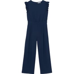 Manguun Jumpsuit, Rüschen, Reißverschluss, für Damen, blau, 170/176