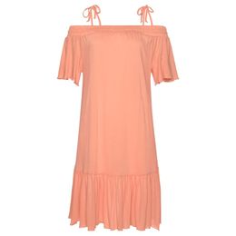 Lascana Kleid Damen Größe 36 pfirsich Winterkleid