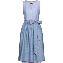 Luis Steindl Midi-Dirndl Blau/Grau (Gr&ouml;&szlig;e: 38)