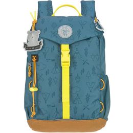 Lässig LÄSSIG Kinderrucksack Adventure, Blue, Mini Backpack, inkl. Sitzunterlage; PETA-approved vegan; aus recyceltem Material, blau