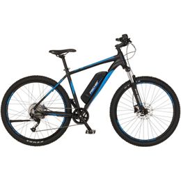 FISCHER BIKE FISCHER Fahrrad E-Bike MONTIS 2.1 557, 9 Gang Shimano Altus Schaltwerk, Kettenschaltung, Heckmotor, 557 Wh Akku, (Schloss), Pedelec, Elektrofahrrad für Damen u. Herren, MTB, Mountainbike, schwarz