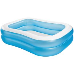 Intex Planschbecken Swimcenter Family Pool, BxLxH: 152x203x48 cm, blau|weiß