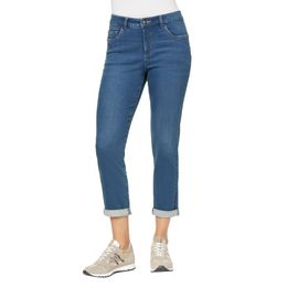 7/8-Jeans Heine Gr. 46, Normalgrößen, blau (blue, stone, washed) Damen Jeans Ankle 7/8