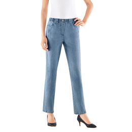 Schlupfjeans Casual Looks Gr. 50, Normalgrößen, blau (blue, bleached) Damen Jeans