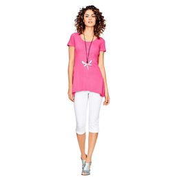 Longshirt Heine "Longshirt" Gr. 44, pink Damen Shirts Jersey