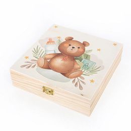Logbuch-Verlag Geschenkbox Baby Erinnerungskiste aus Holz 18