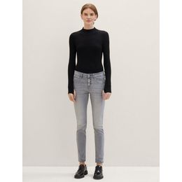 Tom Tailor Skinny-fit-Jeans Tapered Relaxed Jeans mit Knopfleiste
