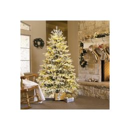 Jung Künstlicher Weihnachtsbaum Künstlicher Spritzguss Weihnachtsbaum mit Beleuchtung + Schnee 2