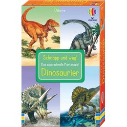 Usborne Verlag Spiel, Schnapp und weg! Das superschnelle Kartenspiel: Dinosaurier