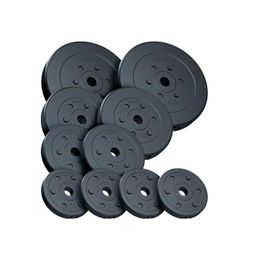 ScSPORTS® Hantelscheiben Set Ø 30mm Kunststoff Zement Gewichtsscheiben Gewichte