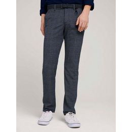 Tom Tailor Denim Chinohose Strukturierte Chinohose mit Gürtel