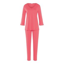 Hanro Pyjama Rosa (2 tlg) schlafanzug schlafmode bequem