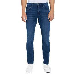 Tom Tailor 5-Pocket-Jeans Josh in Used-Waschung, blau