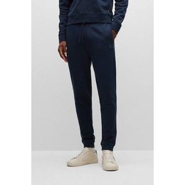 BOSS Orange Sweatpants Sestart mit BOSS Orange Patch unter der Eingriffstasche, blau