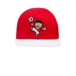 logoshirt Baseball Cap Mainzelmännchen - Fritzchen - Ball mit detailreicher Stickerei, rot|weiß
