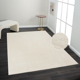 Teppich Home Affaire "»Brakel«" Teppiche Gr. B/L: 300 cm x 400 cm, 9 mm, 1 St., beige (cream) Esszimmerteppiche dezenter Glanz, Schrumpf-Garn-Effekt, im Vintage-Look, dichte Qualität