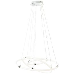 LED Pendelleuchte Brilliant "Poolen" Lampen Gr. Ø 79,1 cm, grau (chromfarben) LED Hängeleuchten und Pendelleuchten