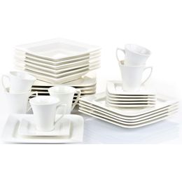 Kombiservice Retsch Arzberg "Geschirr-Set, Service Fantastic" Geschirr-Sets Gr. 30 tlg., beige (naturweiß) Geschirr-Sets für 6 Personen