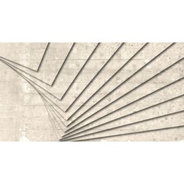 ARCHITECTS PAPER Fototapete "Atelier 47 Concrete Art 2" Tapeten Gr. B/L: 5 m x 2,7 m, bunt (beige, hellgrau, weiß) Fototapeten 3D