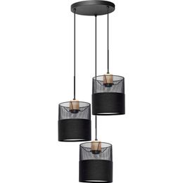 LED Pendelleuchte Places of Style "Acate" Lampen Gr. 3 flammig, Ø 18,00 cm Höhe: 15 cm, schwarz LED Hängeleuchten und Pendelleuchten