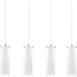 Pendelleuchte Eglo "Pinto" Lampen Gr. 4 flammig, weiß (chromfarben, weiß) Pendelleuchten und Hängeleuchten