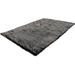 Hochflor-Teppich Calo-deluxe "Emica-1000" Teppiche Gr. B/L: 80 cm x 150 cm, 52 mm, 1 St., grau (anthrazit) Esszimmerteppiche