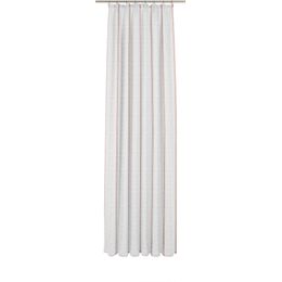 Gardine WIRTH "Chloé" Gardinen Gr. 175 cm, Faltenband, 400 cm, weiß (weiß, rost) Schlafzimmergardinen