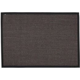 Sisalteppich Dekowe "Mara S2 mit Bordüre Spezial" Teppiche Gr. B/L: 100 cm x 150 cm, 5 mm, 1 St., schwarz (schwarz, meliert) Esszimmerteppiche