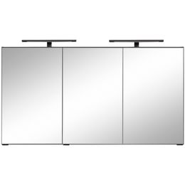 HELD MÖBEL Spiegelschrank HELD MÖBEL ""Trento", Badezimmerschrank, Badmöbel" Schränke Gr. B/H/T: 120 cm x 64 cm x 20 cm, grau (grafit) Bad-Spiegelschränke