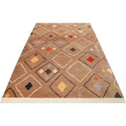 Teppich Wecon Home "Mont Royal" Teppiche Gr. B/L: 120 cm x 170 cm, 8 mm, 1 St., braun Esszimmerteppiche