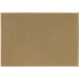 Sisalteppich Dekowe "Mara S2 mit Bordüre Spezial" Teppiche Gr. B/L: 160 cm x 160 cm, 5 mm, 1 St., beige (natur) Esszimmerteppiche 100% Sisal, auch als Läufer, Wohnzimmer