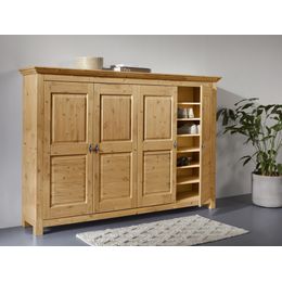 Schuhkommode Home Affaire "Rauna" Sideboards Gr. B/H/T: 205 cm x 138 cm x 39 cm, beige (natur) Schuhkommoden