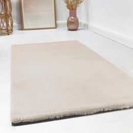 Hochflor-Teppich Esprit "Alice Kunstfell" Teppiche Gr. B/L: 120 cm x 170 cm, 25 mm, 1 St., beige (creme, beige) Esszimmerteppiche