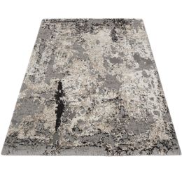 Teppich OCI DIE TEPPICHMARKE "Juwel Liray" Teppiche Gr. B/L: 120 cm x 170 cm, 20 mm, 1 St., grau (hellgrau) Esszimmerteppiche