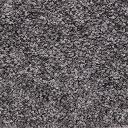 Vorwerk Teppichboden "Veloursteppich Passion 1055" Teppiche Gr. B/L: 400 cm x 750 cm, 7,6 mm, 1 St., grau (anthrazit, grau) Teppichboden