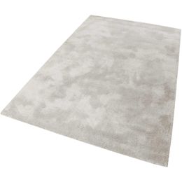 Hochflor-Teppich Esprit "Relaxx" Teppiche Gr. B/L: 160 cm x 230 cm, 25 mm, 1 St., grau (hellgrau, creme) Esszimmerteppiche