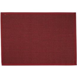 Sisalteppich Dekowe "Mara S2 mit Bordüre Spezial" Teppiche Gr. B/L: 90 cm x 160 cm, 5 mm, 1 St., rot (rot, meliert) Esszimmerteppiche