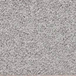 Vorwerk Teppichboden "Veloursteppich Passion 1055" Teppiche Gr. B/L: 400 cm x 500 cm, 7,6 mm, 1 St., grau (hell, grau) Teppichboden