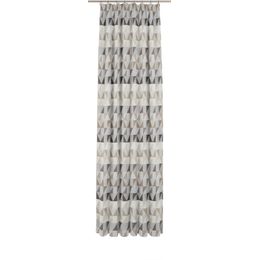 Vorhang WIRTH "Berlare" Gardinen Gr. 355 cm, Kräuselband, 132 cm, braun Kräuselband