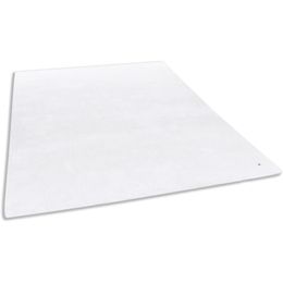 Hochflor-Teppich Tom Tailor HOME "Shaggy Teppich Cozy" Teppiche Gr. B/L: 65 cm x 135 cm, 25 mm, 1 St., weiß Esszimmerteppiche