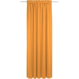 Vorhang WIRTH "Dim out" Gardinen Gr. 205 cm, Multifunktionsband, 142 cm, orange Schlafzimmergardinen