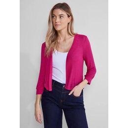 Street One Shirtjacke in Unifarbe, rosa