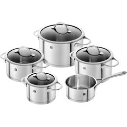 Topf-Set Zwilling "Essence" Töpfe silberfarben (silber) Topfsets