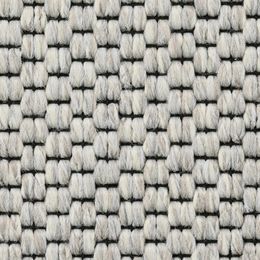 Bodenmeister Teppichboden "Schlingenteppich Turania" Teppiche Gr. B/L: 500 cm x 600 cm, 5,3 mm, 1 St., grau (silber, weiß) Teppichboden