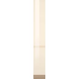 Apothekerschrank KOCHSTATION "KS-Virginia" Schränke Gr. B/H/T: 30 cm x 200 cm x 60 cm, beige (creme hochglanz) Apothekerschränke